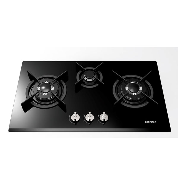 3 Gas Burner Tempered Gas Hob 78 cm – HäfeleHome